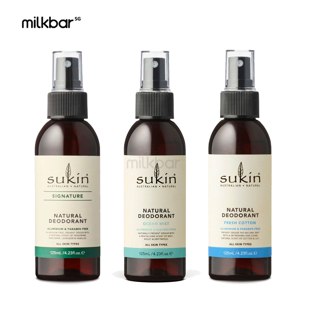 SUKIN Natural Deodorant Signature / Fresh Cotton / Ocean Mist (125ML ...