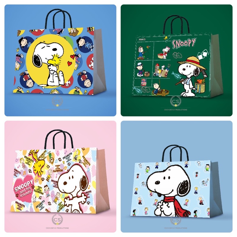 Jumbo snoopy paper bag/custom goodie bag/birthday goodie bag/birthday ...