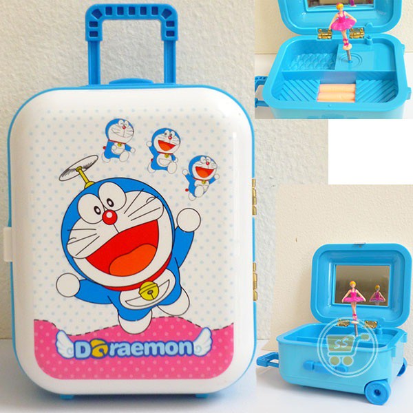 Doraemon Suitcase Music Box (Blue) | Shopee Singapore