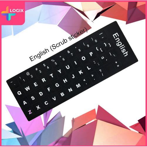 English alphabet letters keyboard stickers / Font Sticker for Laptop ...