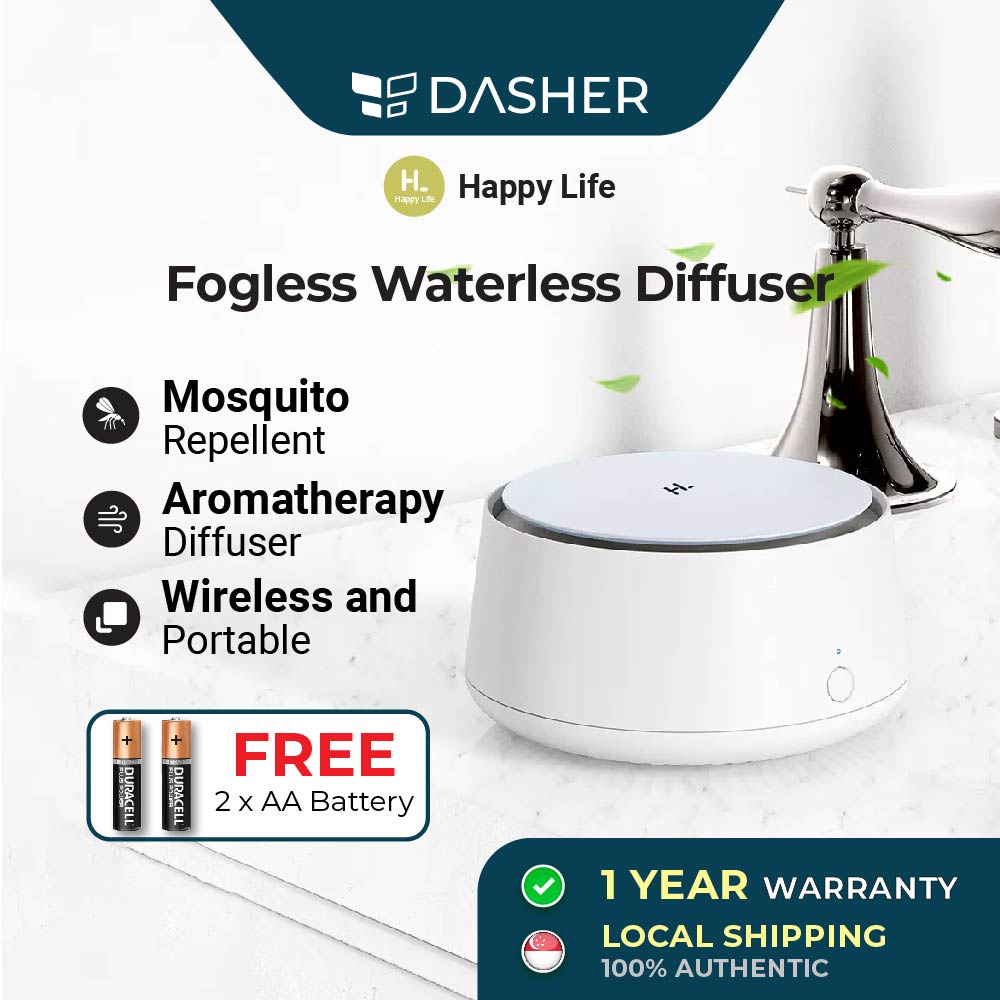HL Happy Life Fogless Waterless Essential Oil Aromatherapy Diffuser Mosquito Repellent Super ...