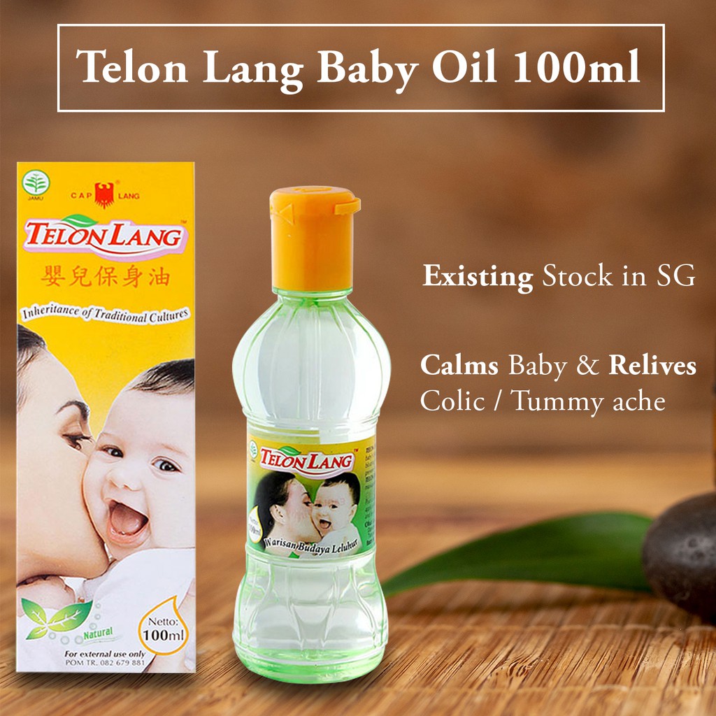 100ml Telon Lang / Cap Lang Baby Oil For Colic Soothing the Stomach ...