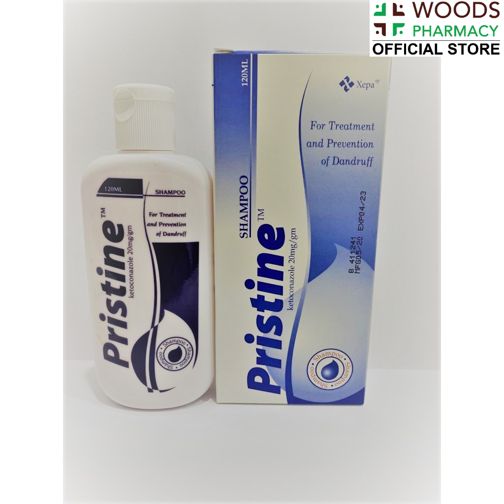 Pristine Shampoo - Ketoconazole shampoo for dandruff and white spots ...