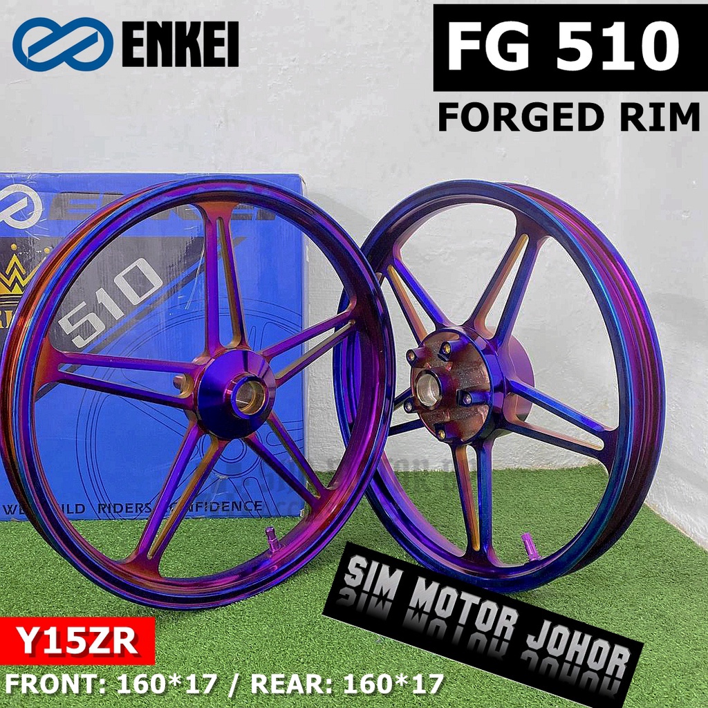 YAMAHA Y15ZR V1 V2 Y16ZR ENKEI FG510 FORGED RIM TITANIUM. | Shopee Singapore