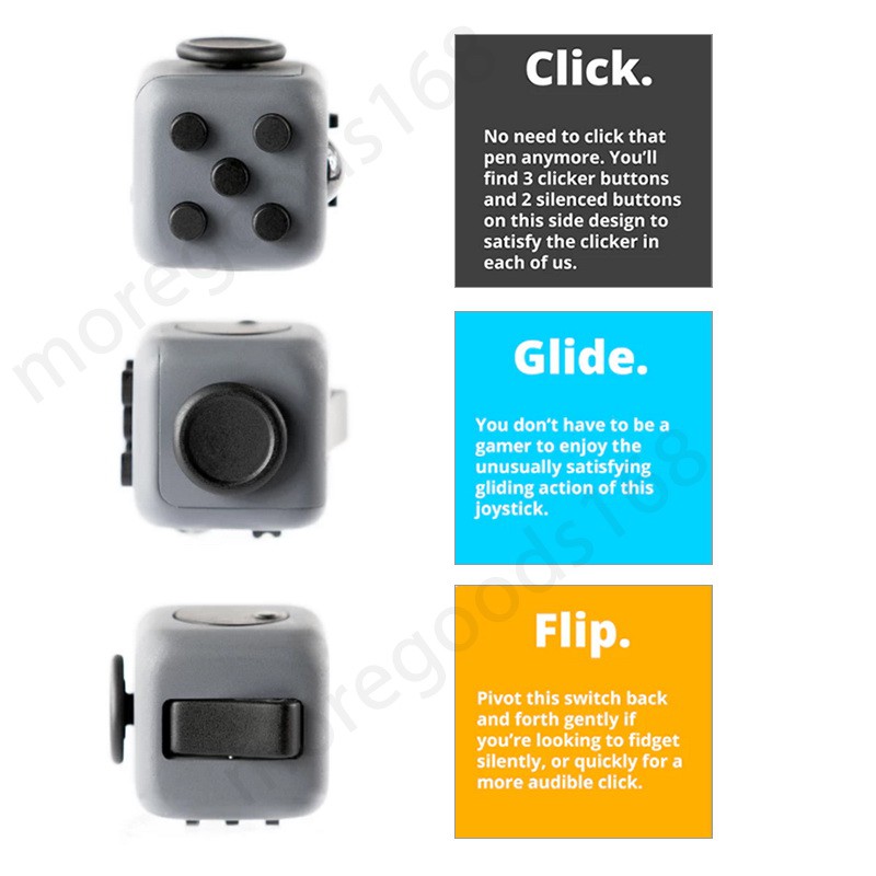 Ready Stock Hot Magic Fidget Cube Anti-Anxiety Stress Relief Focus Toy ...