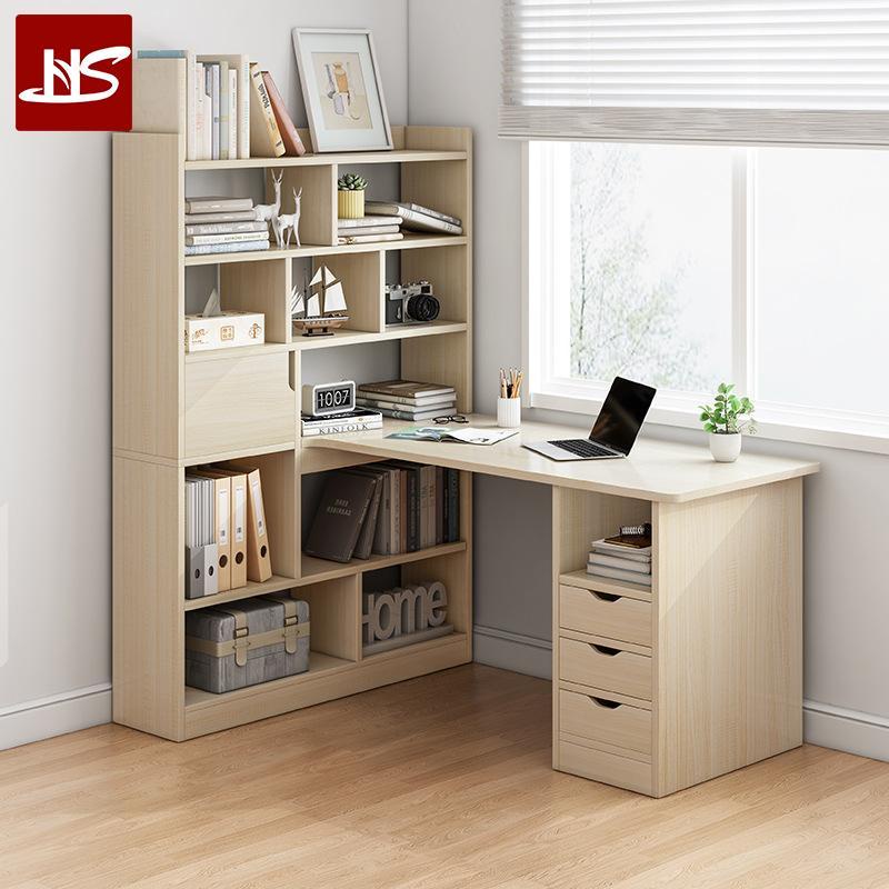 HS Study Table With Bookshelf Computer Desk Writing Table Simple Family ...