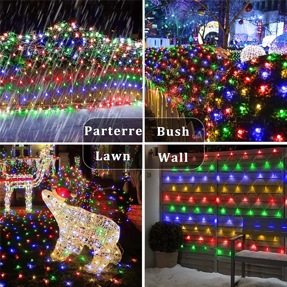 Deepavali Lights LED Net Mesh Light 3x2M 214LED LED Fairy Lights 8Modes ...