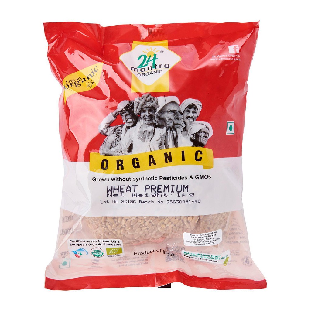 24 Mantra Organic Whole Wheat Grain 1 kg | Shopee Singapore
