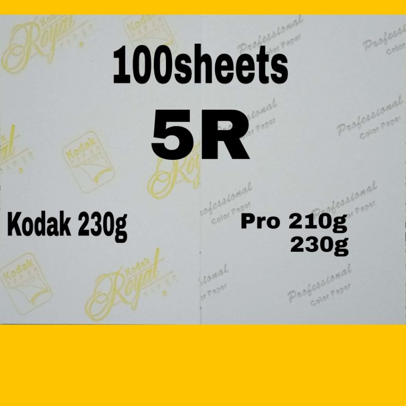 5R Glossy/matte Photo Paper 210-260g 100sheets | Shopee Singapore