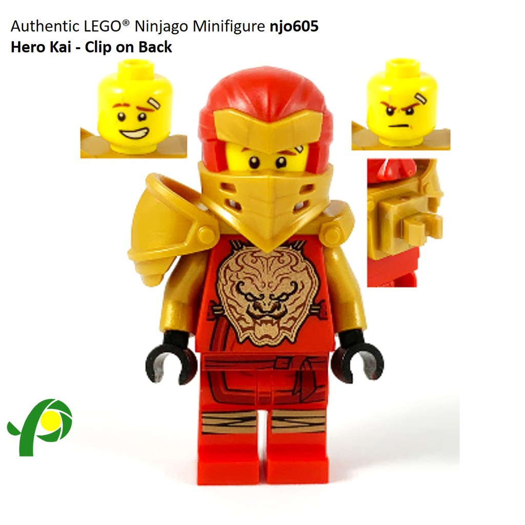 LEGO Ninjago Minifigure njo605 Hero Kai - Clip on Back Minifig | Shopee ...