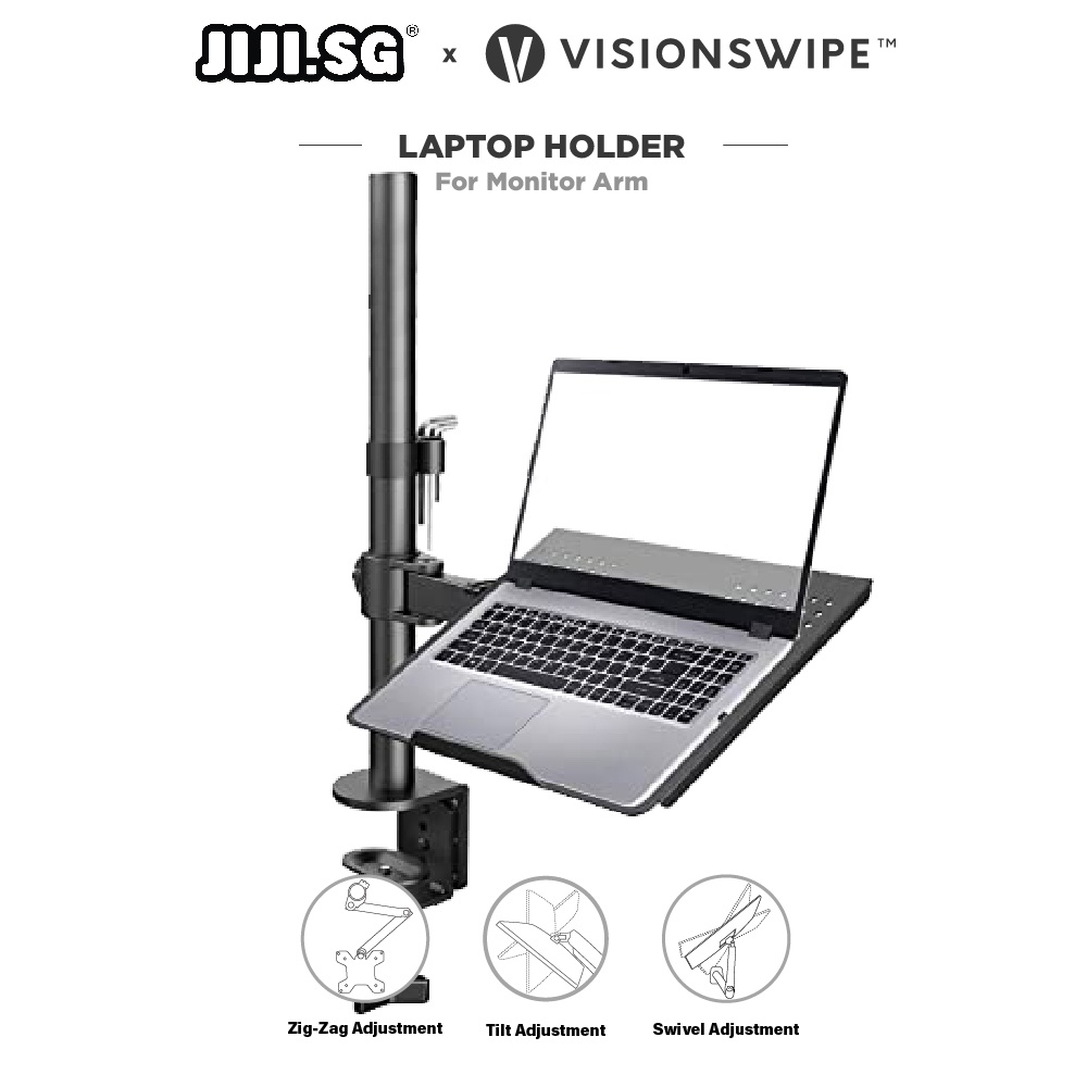 (JIJI.SG x VISIONSWIPE™) Laptop Holder for Monitor Arm / Accessory ...