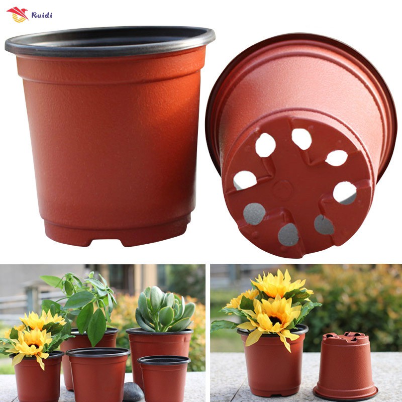 50/100 Pcs Plastic Nursery Pot Double Color Plant Seedling Holder ...