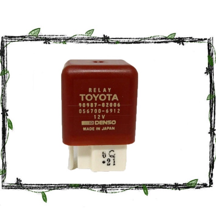 90987-02006 TOYOTA DENSO HEAD LAMP RELAY 12V /LIGHT CONTROL RELAY /MAIN ...