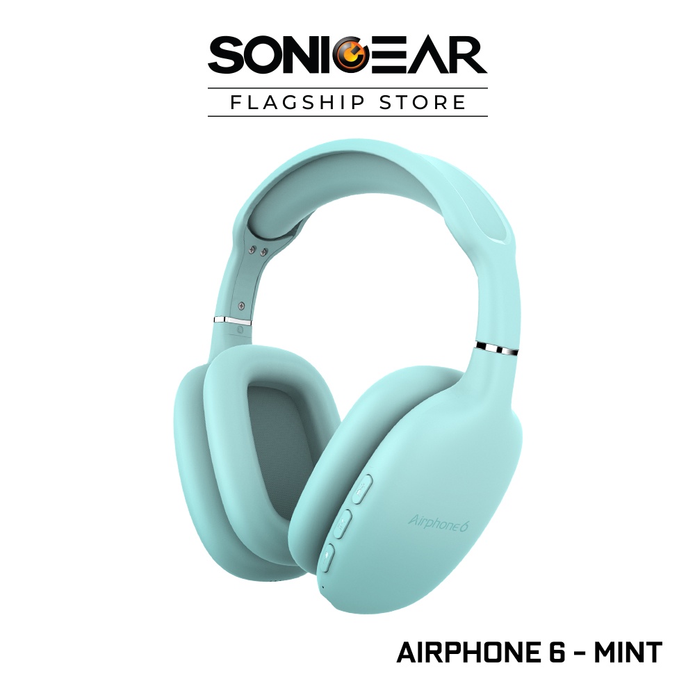 SonicGear AirPhone 6 Wireless Bluetooth Headphones With Mic | Shopee ...