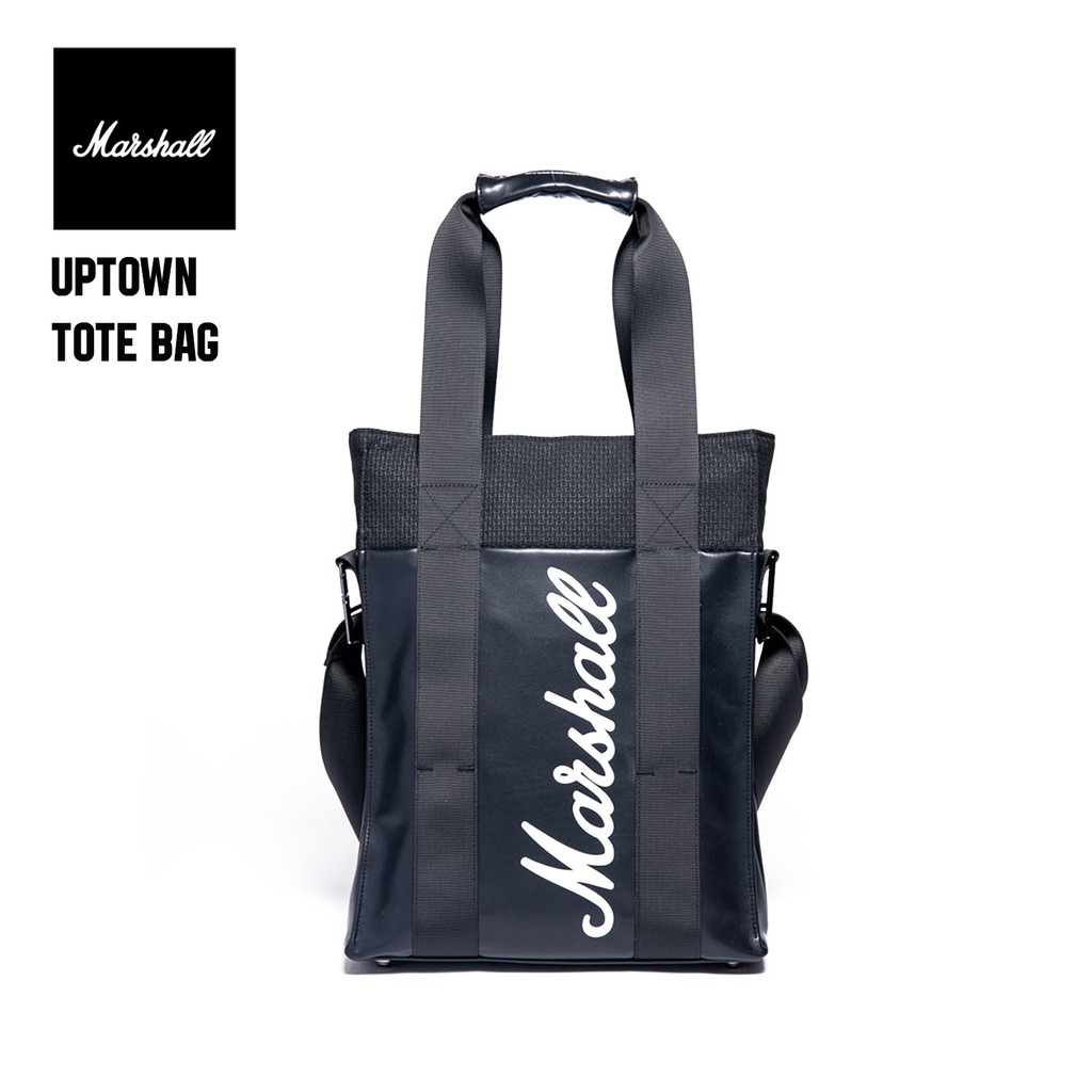 Marshall Uptown Tote Bag - Black & White | Shopee Singapore