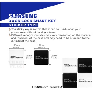 Samsung Digital Door Lock Smart Tag Key SDS RF Card Key Smart Key with ...