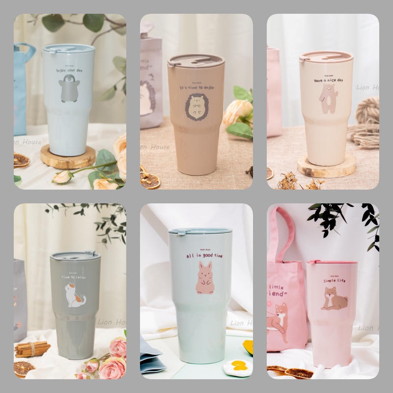 Moshi Moshi Thailand Cup (Plastic Cup) With Fabric Bag 750ml | Shopee ...
