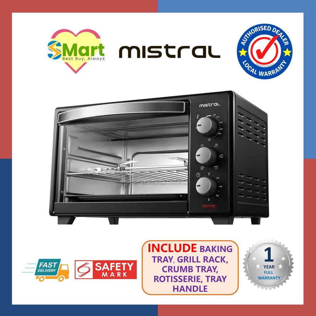 Mistral 20L Electric Oven with Rotisserie & Convection [MO208] | Shopee ...