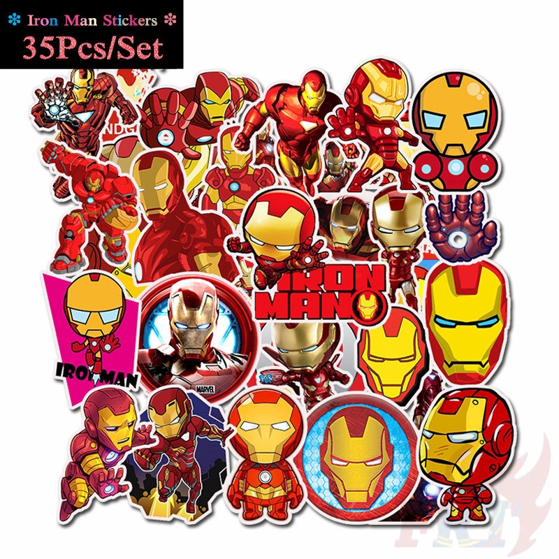 Iron Man Tony Stark Series 01 - M-Cartoon Avengers Superhero Stickers ...