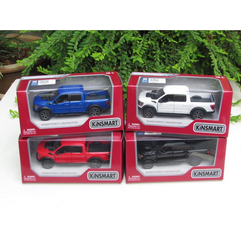 Kinsmart (12cm) 2022 Ford F-150 Raptor Pickup Truck Diecast Model Car ...