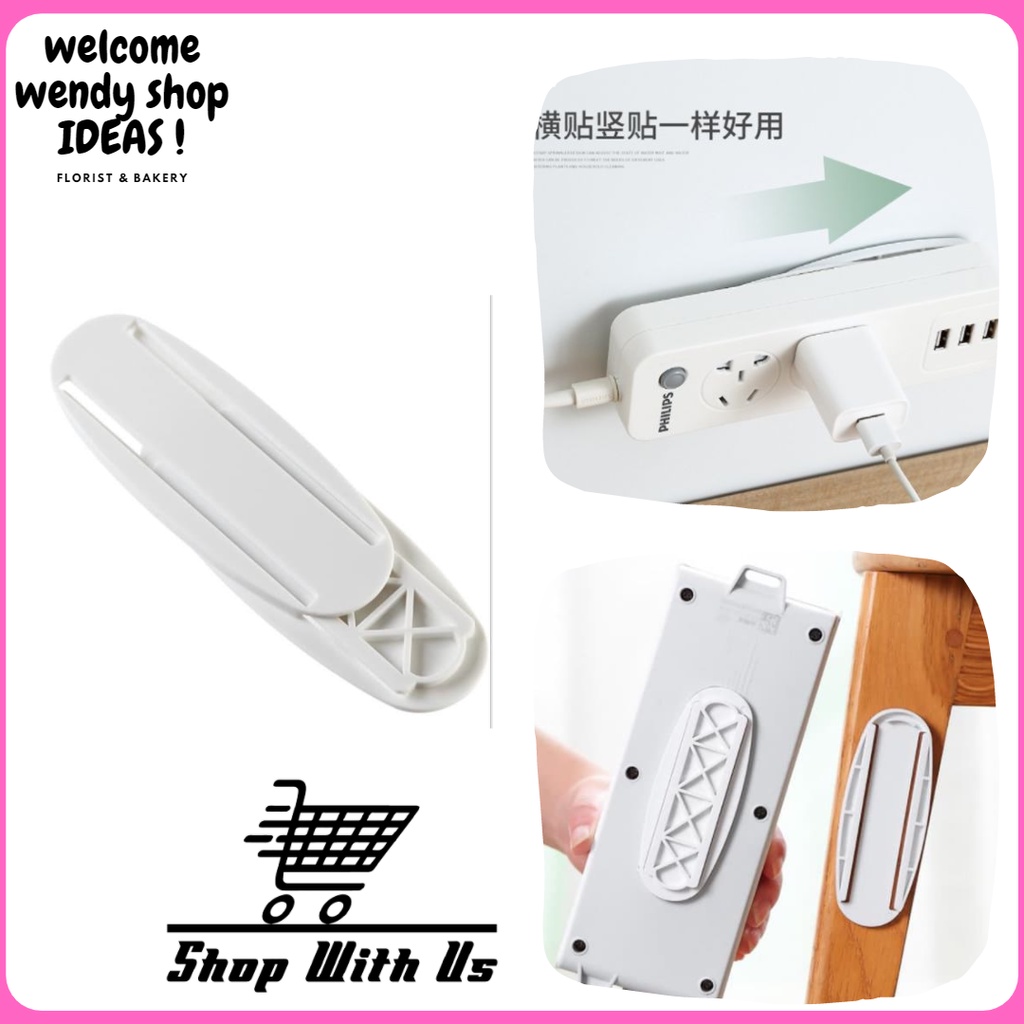 Pemegang panel Pelekat Soket Pelekap Dinding 插座固定器Wall Mounted Socket ...