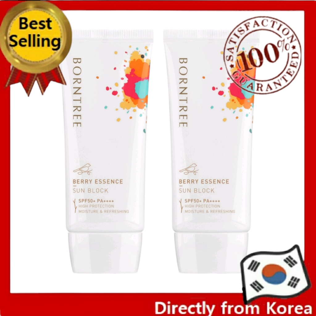 1+1Event[Bontree] 1+1 Berry Essence Sun Block SPF50+ PA++++ 50ml + 50ml | Shopee Singapore