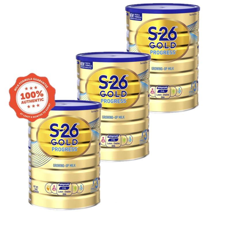 [Bundle of 3] Wyeth S-26 Progress GOLD Stage 3 Growing-up Formula 1.6kg | Shopee Singapore