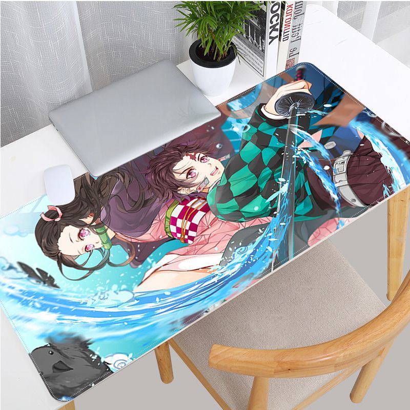 Anime Demon Slayer Kimetsu No Yaiba 80x30/90x40cm Large Keyboard Desk ...