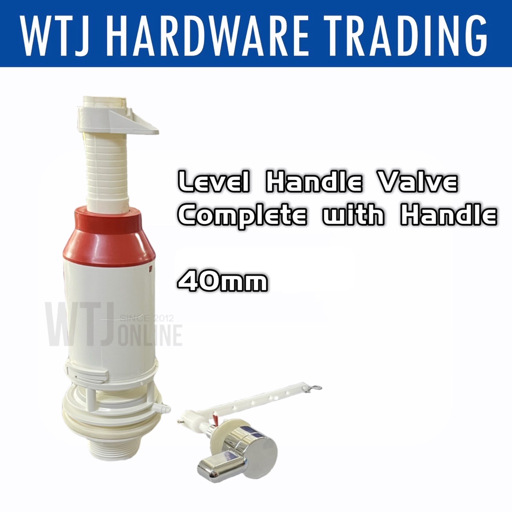 LEVEL HANDLE VALVE COMPLETE 40MM WITH HANDLE | TOILET CISTERN FLUSH ...
