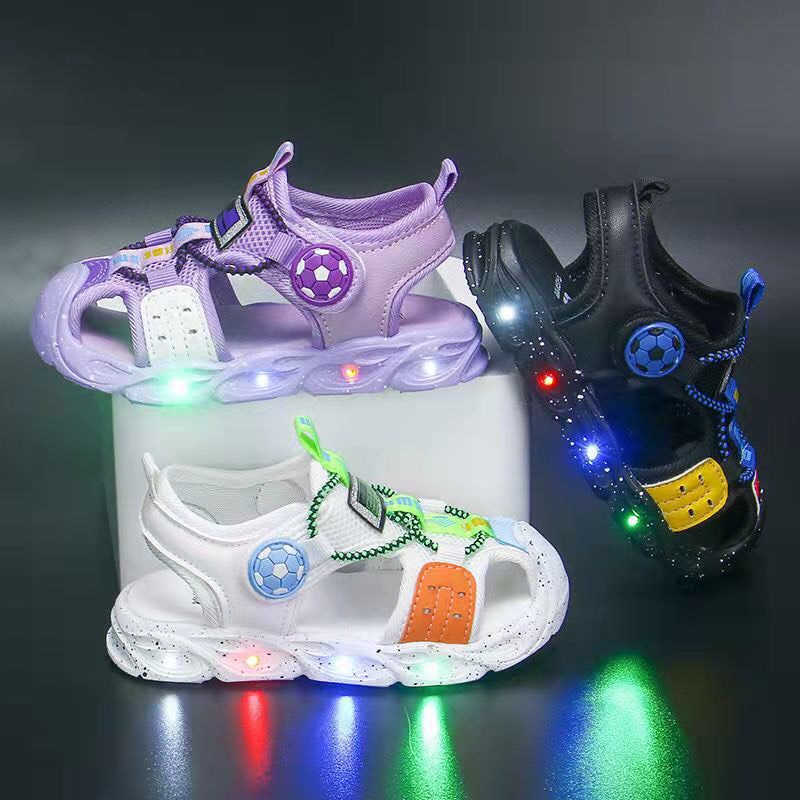Boys' sandals - sandals for girls, sporty style with black led, super ...