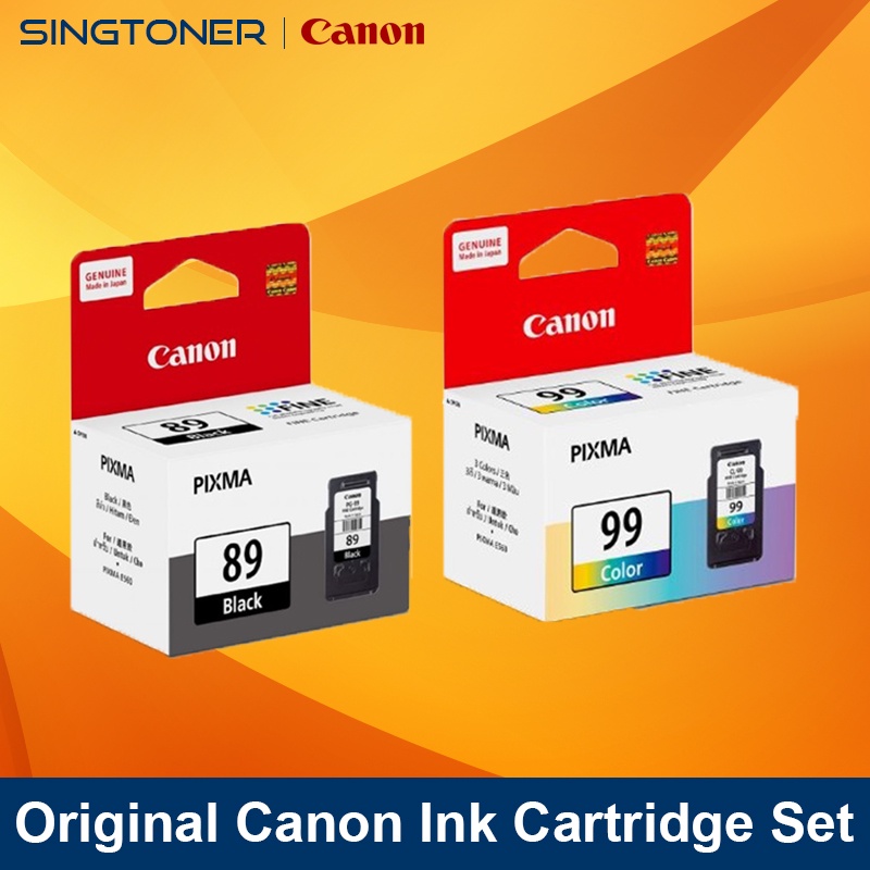 Canon 89 BLACK 99 COLOR INK FOR PIXMA E560 E560R PG-89 PG89 CL-99 CL99 ...