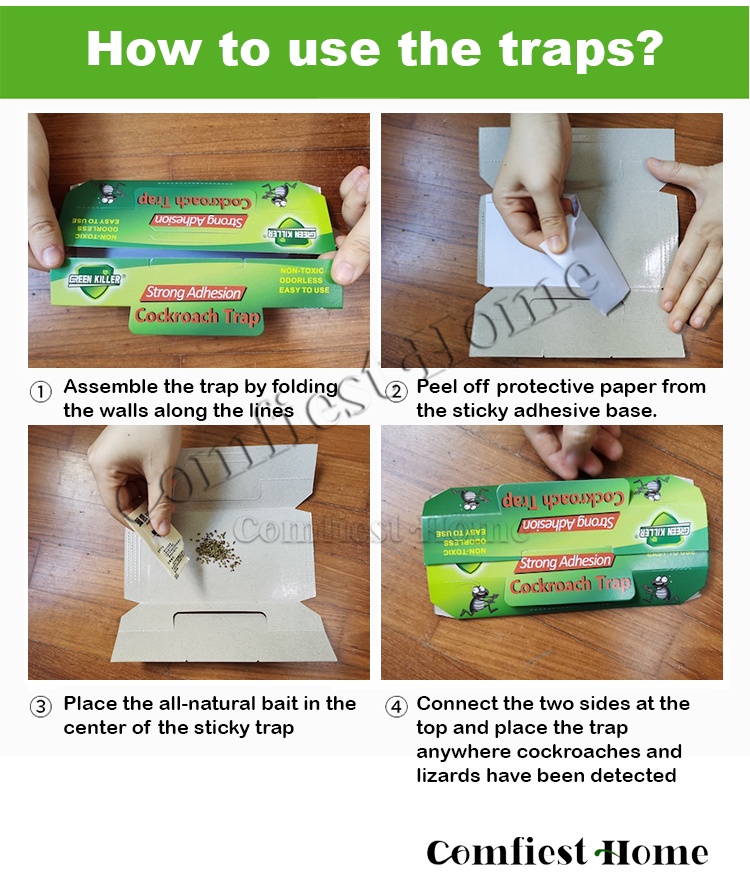 [SG Stock]10 Traps Cockroach Trap Lizard Mouse Board Rat Glue Sticky ...