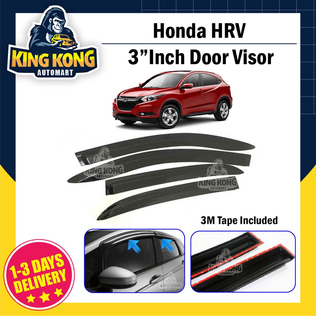 Honda HRV Door Visor Mugen Air Press 3 inch | Shopee Singapore