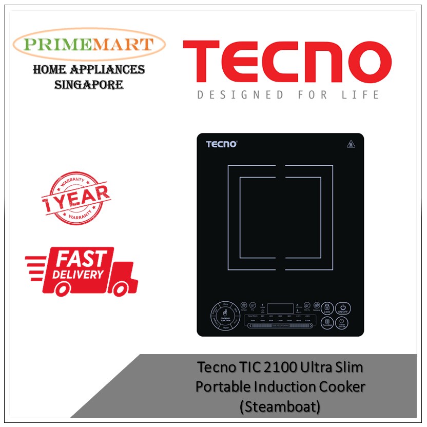 Tecno TIC 2100 Ultra Slim Portable Induction Cooker( Steamboat ) - 1 ...