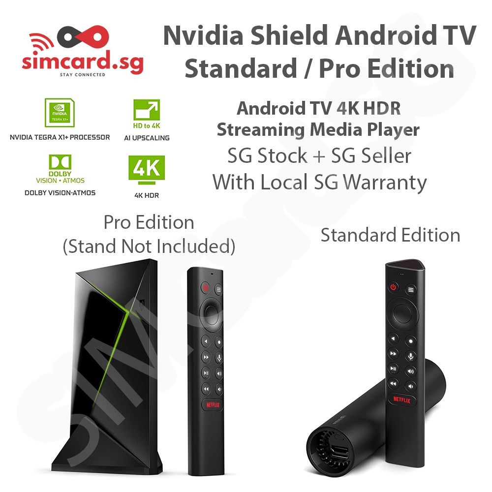 NVIDIA SHIELD Android TV (Standard / Pro Edition) - SG Stock + Warranty ...