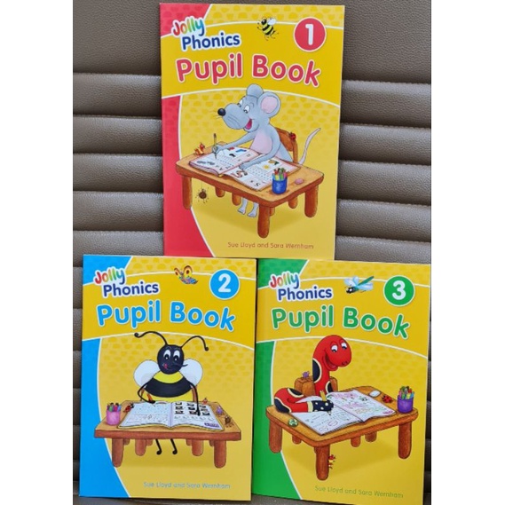 Jolly phonics set Pupil Book Exercises Volumes 1 2 3 Sets (Jolly ...