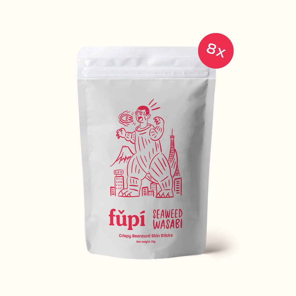 Fupi Crispy Beancurd Skin Sticks (Seaweed Wasabi) BUNDLE OF 8 | Shopee ...