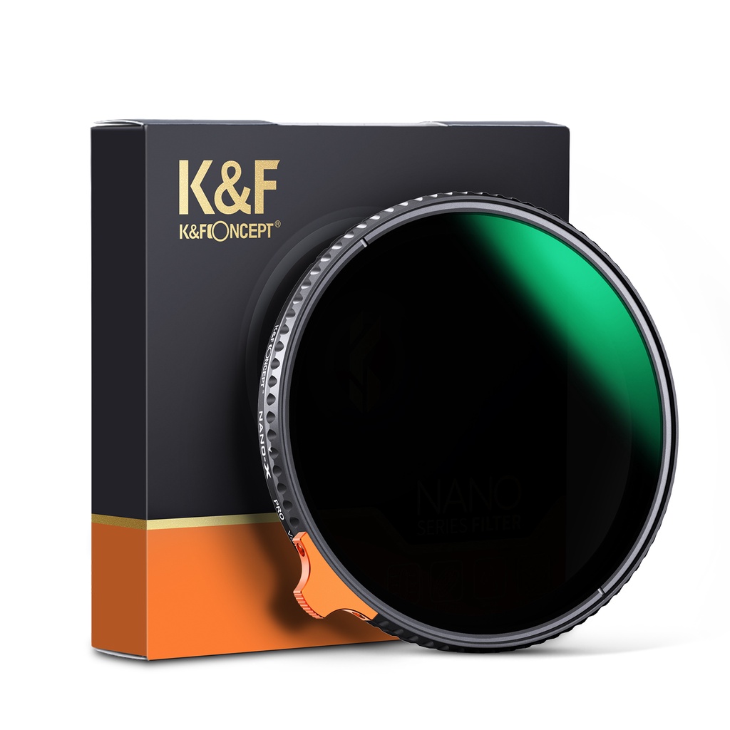 K&F Concept Variable Adjustable ND Filter ND2-ND400 (1-9 Stops) with HD 28 Multi-Layer Coatings ...