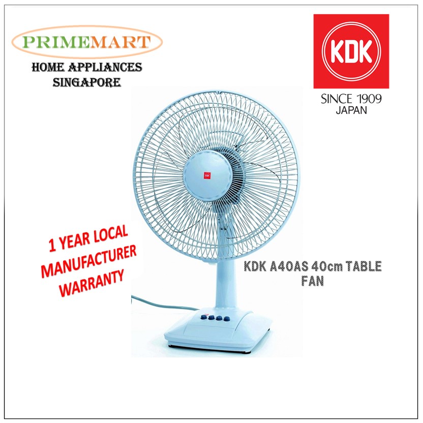 KDK Table Fan A40AS 40CM * 1 YEAR LOCAL WARRANTY * FAST DELIVERY ...