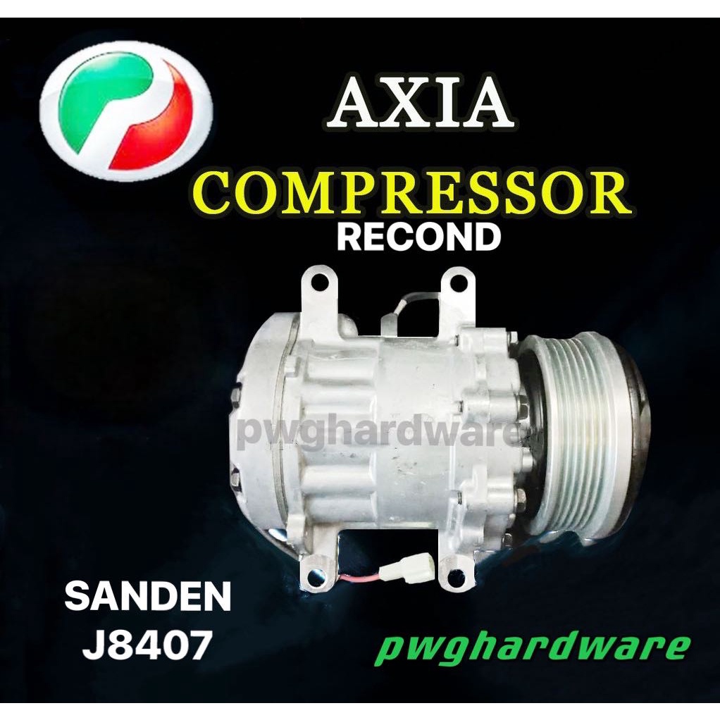 Recond Perodua Axia Air Cond Compressor SANDEN Axia 6PK / Kompressor ...