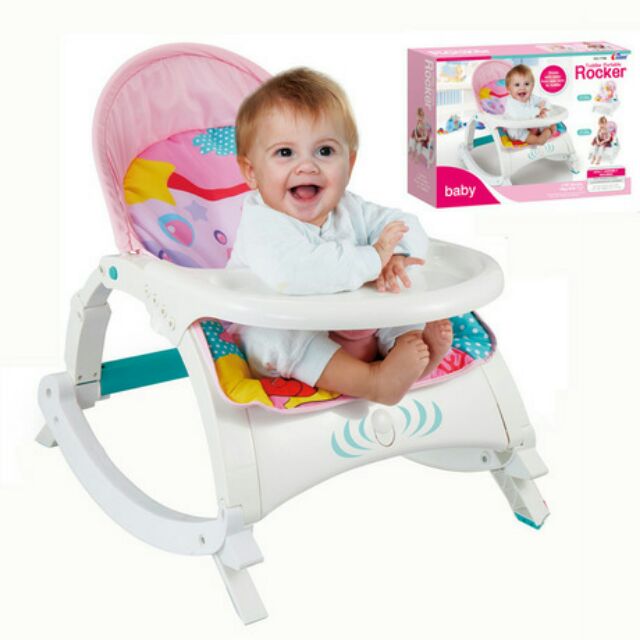 CLEARANCE Baby / Toddler Portable Rocker With Dining Table (music ...