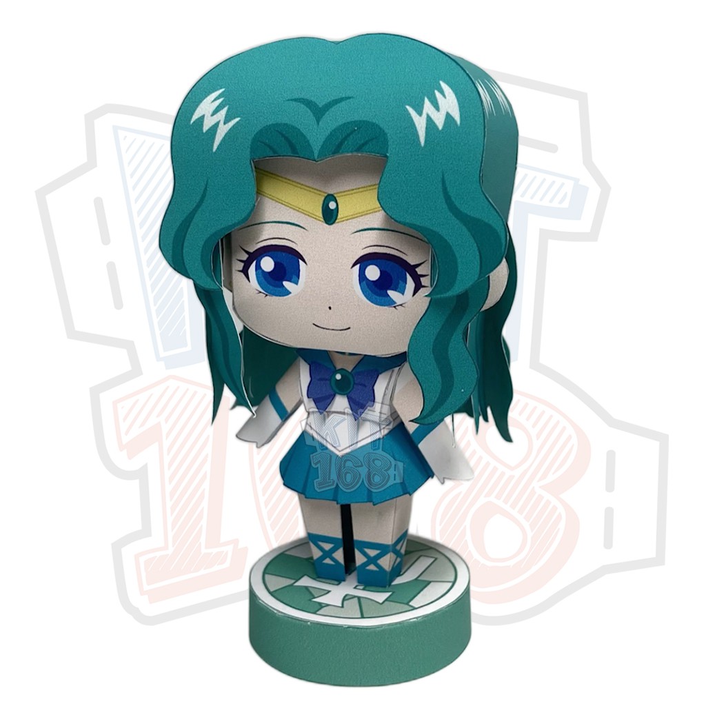 Anime paper model Chibi Michiru Kaioh – Sailor Starfish + decorative ...