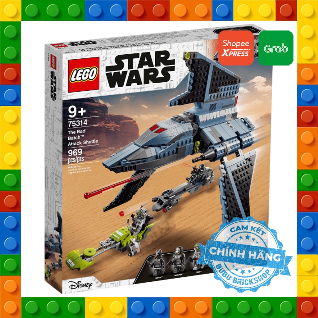 Lego Star Wars 75314 - The Bad Batch Attack Shuttle - Lego Attack ...