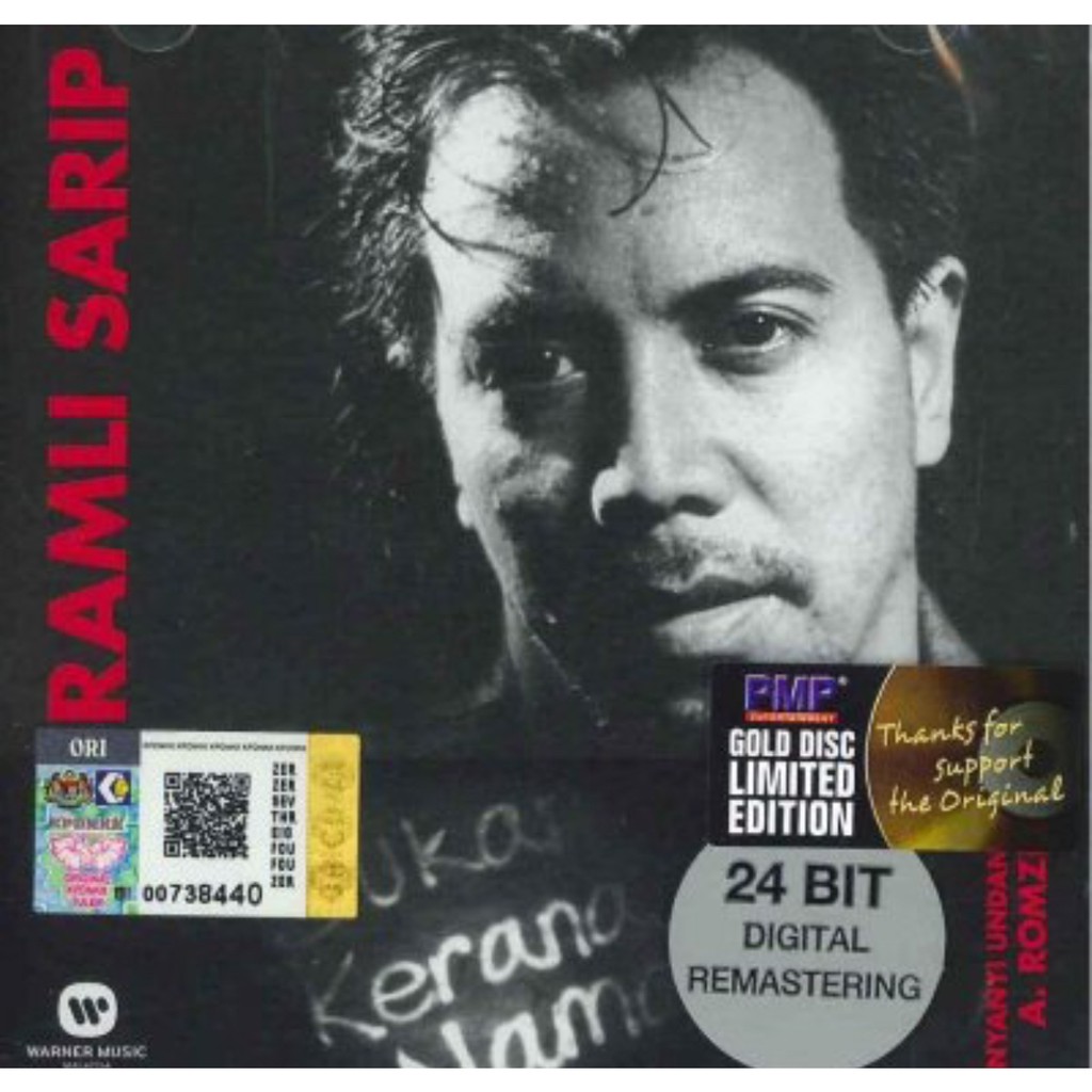 RAMLI SARIP - BUKAN KERANA NAMA Gold Disc Limited Edition 24Bit CD SONGS(MALAY) | Shopee Singapore