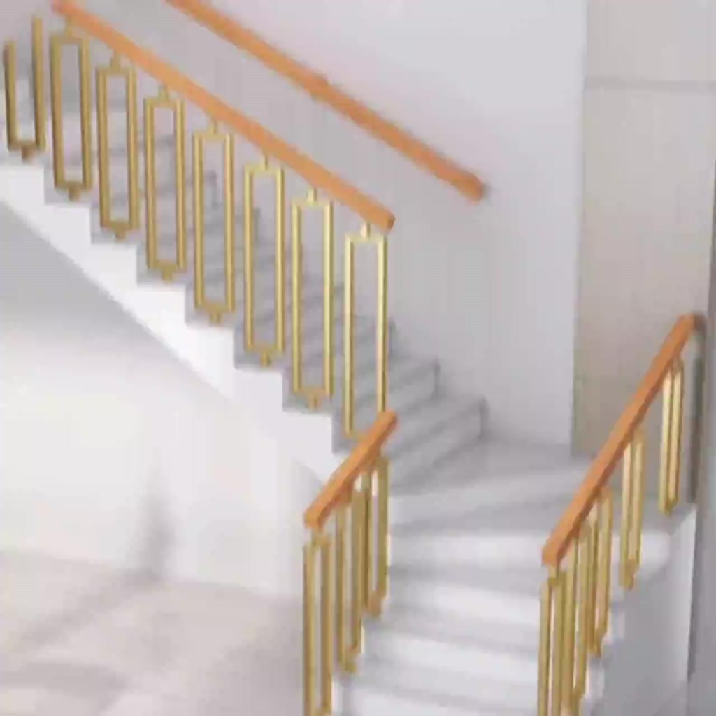 Staircase handrail simple solid wood handrail children guardrail ...