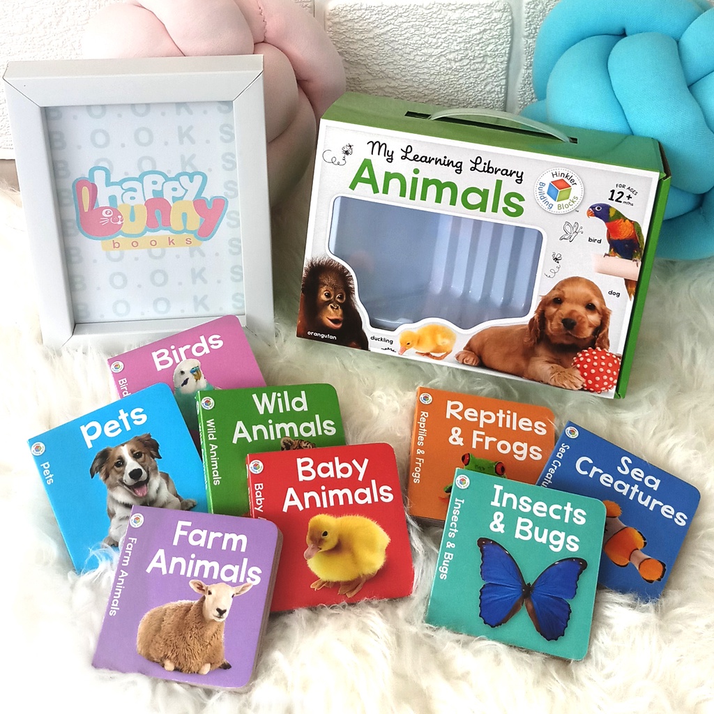 [Hinkler] My Learning Library Animals (1 box contains 8 board books ...