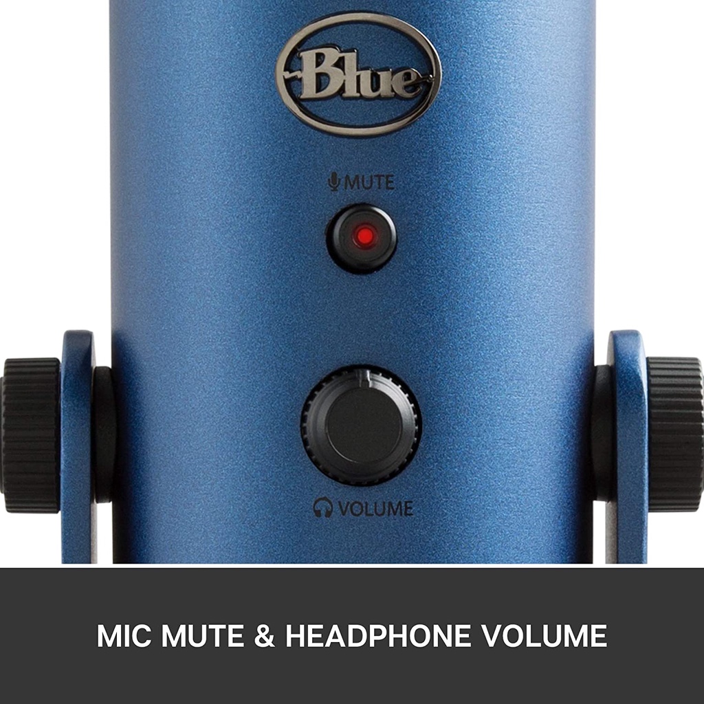 Blue Yeti USB Microphone for Recording, Streaming, Gaming, Podcasting ...