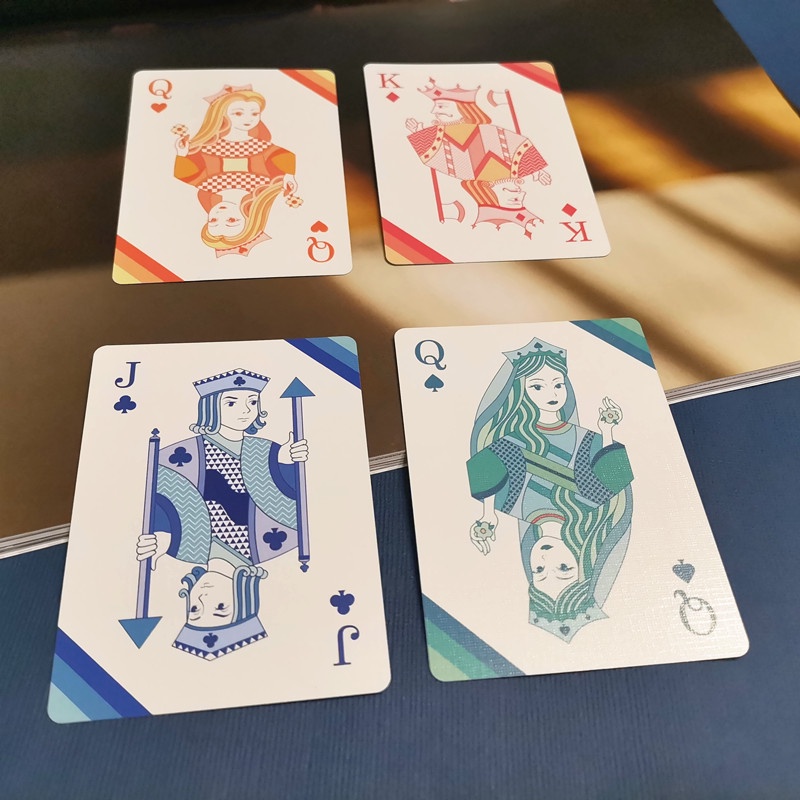 Four Color Story UV Fluorescent Cardistry Playing Cards CARDSM_FCS ...