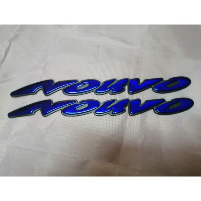 Nouveau Convex Body Blue Blue Logo Emblem Logo NOUVO NOUVO Destination ...