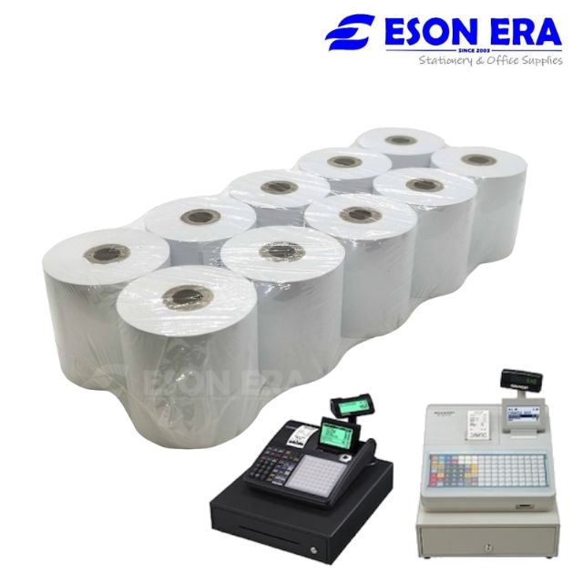 [Thermal] 57x60 Cashier Roll / Thermal Receipt Paper With Core (10 ...